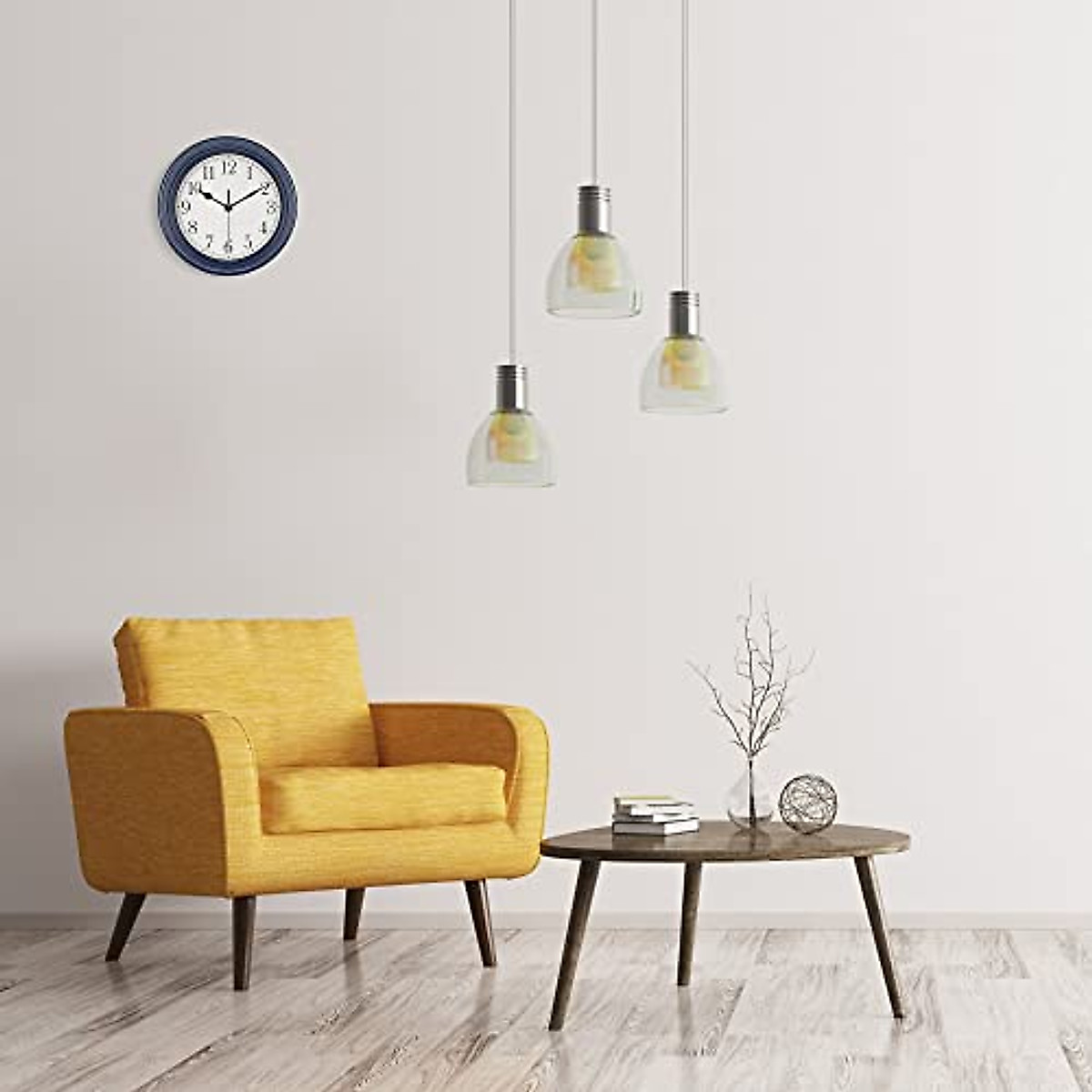 Mofine Wall Clock for Living Room Decor, Small Kitchen Wall Clock ...