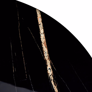 NEWPEAS 40" Furniture Small Round Painted Dining Table with Black Marble Effect Top and Black Metal Legs - Ideal Kitchen Table for Dining Rooms, Living Rooms, Cafes and Dining Rooms