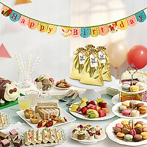 DOYIDE 50Pcs Gold Drawstring Gift Bags, 8x12in Jewelry Bags Drawstring Pouches, Shiny Wedding Party Favor Bags, Sachet Bags Empty for Birthday Party Christmas Baby Shower Candy Favors