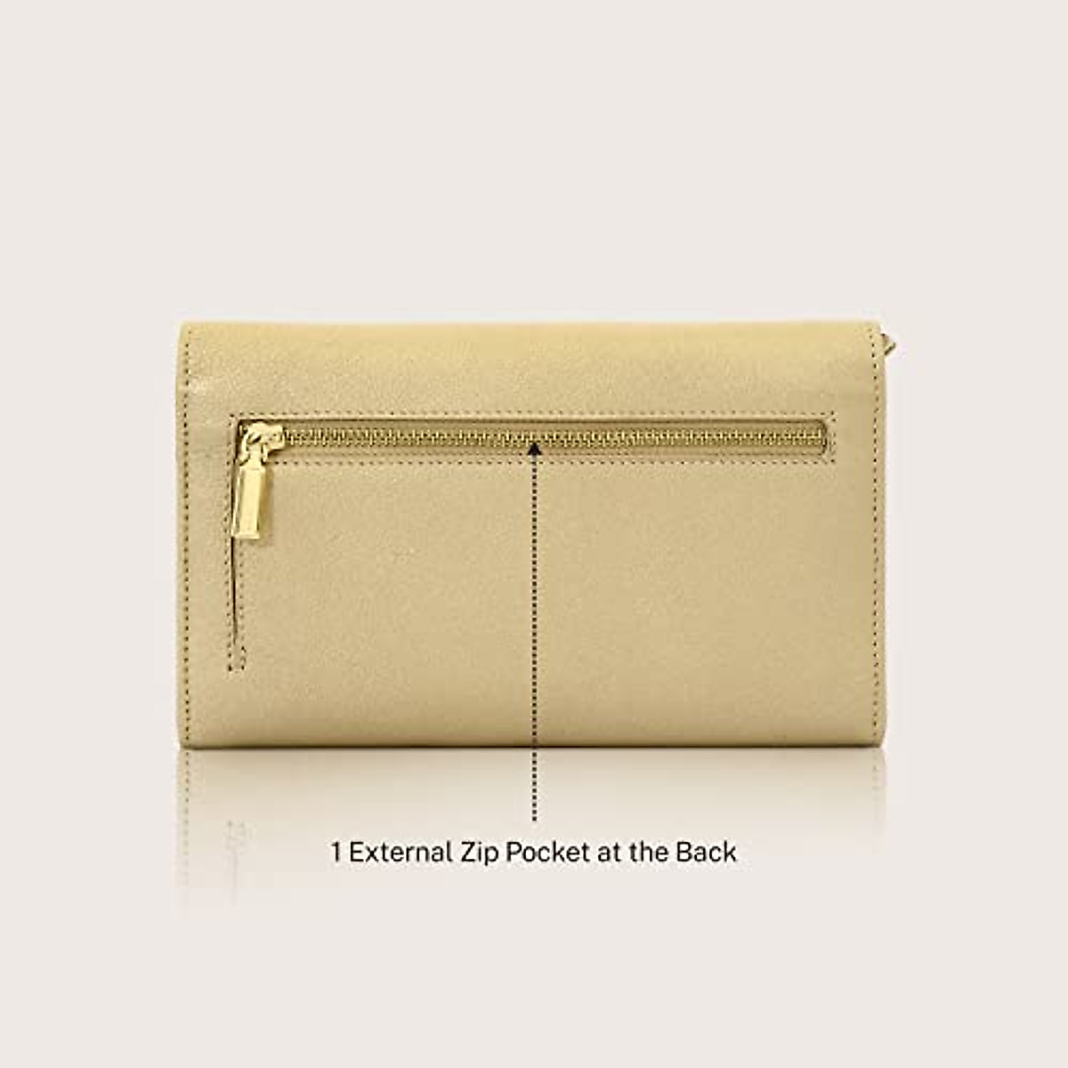 eské Bianca - Envelope Wallet in Genuine Leather - RFID - Holds Cards, Coins and Bills - Compact Design with Pockets - For Everyday Use - Travel Friendly - Water Resistant - For Women