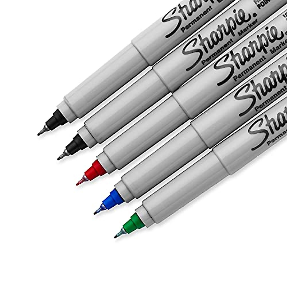 SHARPIE 37675Pp Permanent Markers Ultra Fine Point Assorted Colors 5/Set