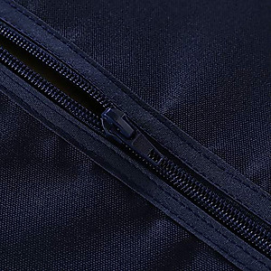 LUSHVIDA Rectangle Outdoor Tablecloth with Umbrella Hole and Zipper, 60x84 Inch Navy, Washable Waterproof Table Cloth Spill Proof Wrinkle Free Table Cover for Patio Spring Summer Picnic BBQS