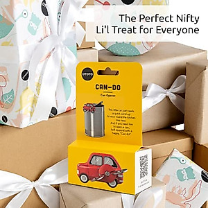OTOTO Can Do Manual Can Opener - Handheld Can Opener Manual - Easy Grip & Durable Safety Can Opener - Fun Kitchen Gadgets Design, Kitchen Gifts - Small Easy Can Openers