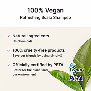 simplyO Refreshing Scalp Shampoo | Biotin & Panthenol I Dry, Itchy Scalp | Paraben-Free, Sulfate-Free I Green Breeze I 10.1 fl. oz