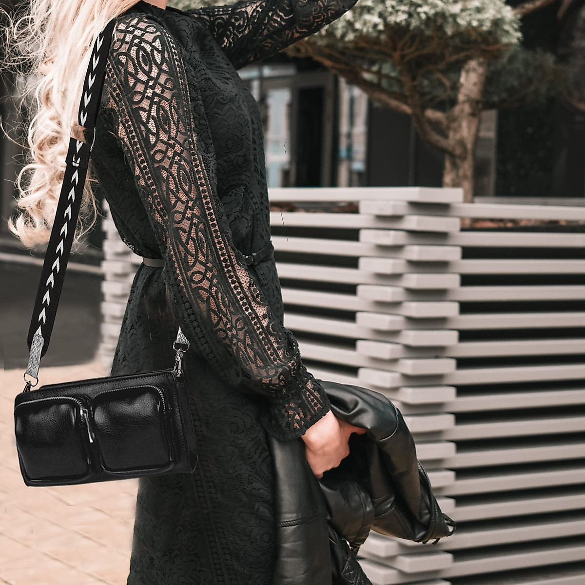 Small Crossbody Bag Leather Shoulder Bag for Women Stylish Designer Purses Retro Wallet Handbags with Coin Purse