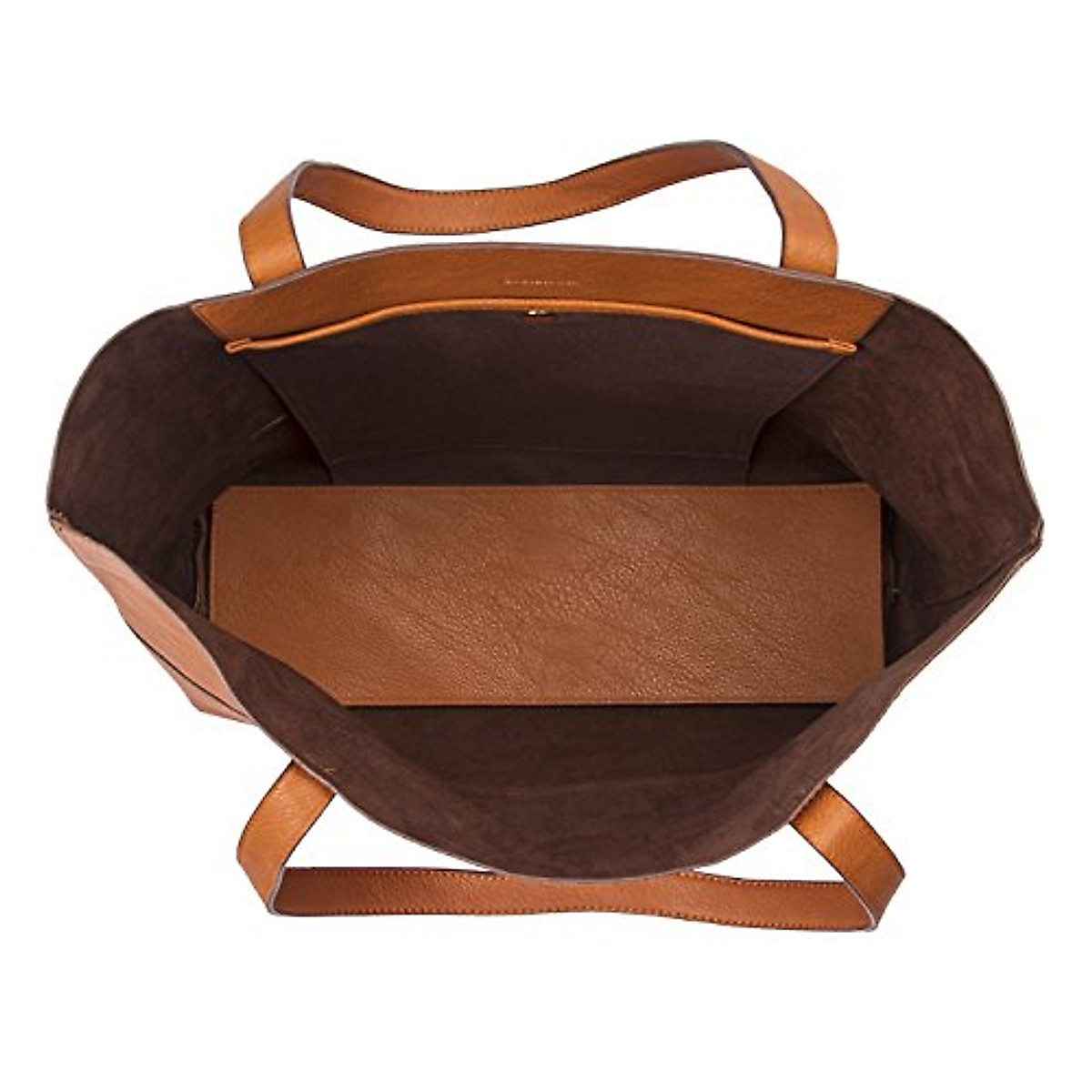 Overbrooke Reversible Tote Bag, Tan - Vegan Leather Womens Shoulder Tote with Wristlet