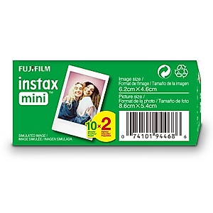 Fujifilm Instax Mini Instant Film Twin Pack (White)