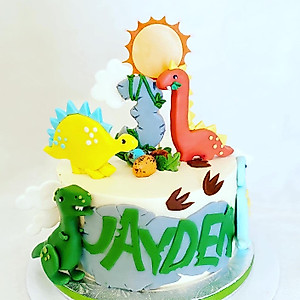 FACATH Dinosaur Cookie Cutters Set, 12 Piece Stainless Steel Shaped Cookie Candy Food Cutters Molds for DIY, Kitchen, Baking, Kids Dinosaur Theme Birthday Party