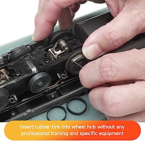 222-108 Diesel Traction Tire - 7/8" Traction Engine Rubber Tires Replacement for Lionel traction, Fits MTH K-LINE and WILLIAMS O-Gauge