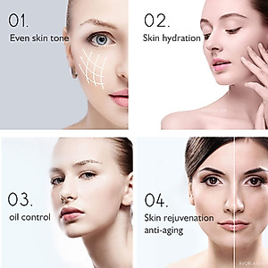 AVORLA® I Red Light Infrared Therapy Facial Wand I at-Home Skin Care Device, Anti Wrinkle Facial Massager (Gold)