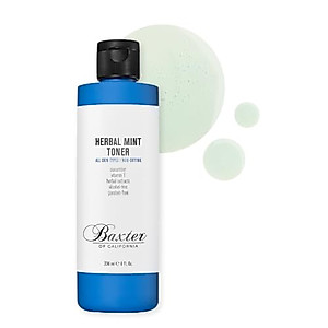 Baxter of California Herbal Mint Toner for Men | All Skin Types | Non-Drying | Paraben-Free | 8 Fl Oz