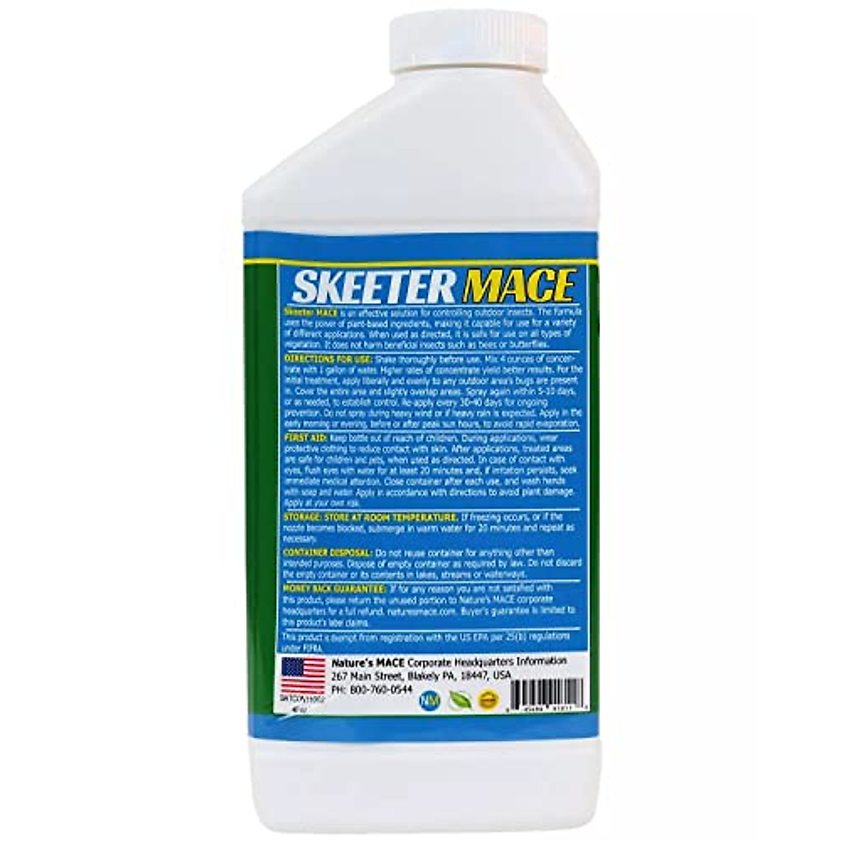 Skeeter MACE Natural Outdoor Mosquito and Pest Control Concentrate - 40oz