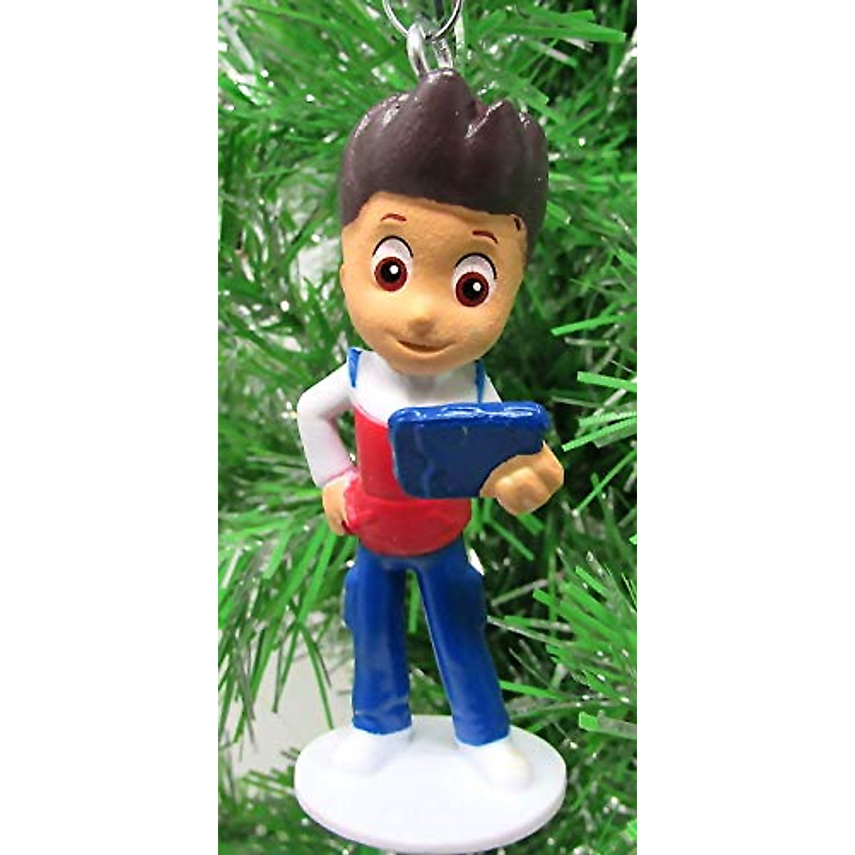 Ryder, Chase, Tracker and Friends Random Christmas Ornament Set of 8 - Unique Shatterproof Plastic Design