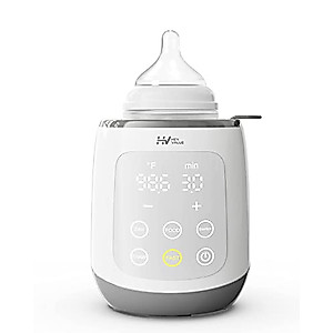 Bottle Warmer, Baby Bottle Warmer 10-in-1 Fast Baby Food Heater&Thaw BPA-Free Milk Warmer with IMD LED Display Accurate Temperature Control for Breastmilk or Formula for Bottles