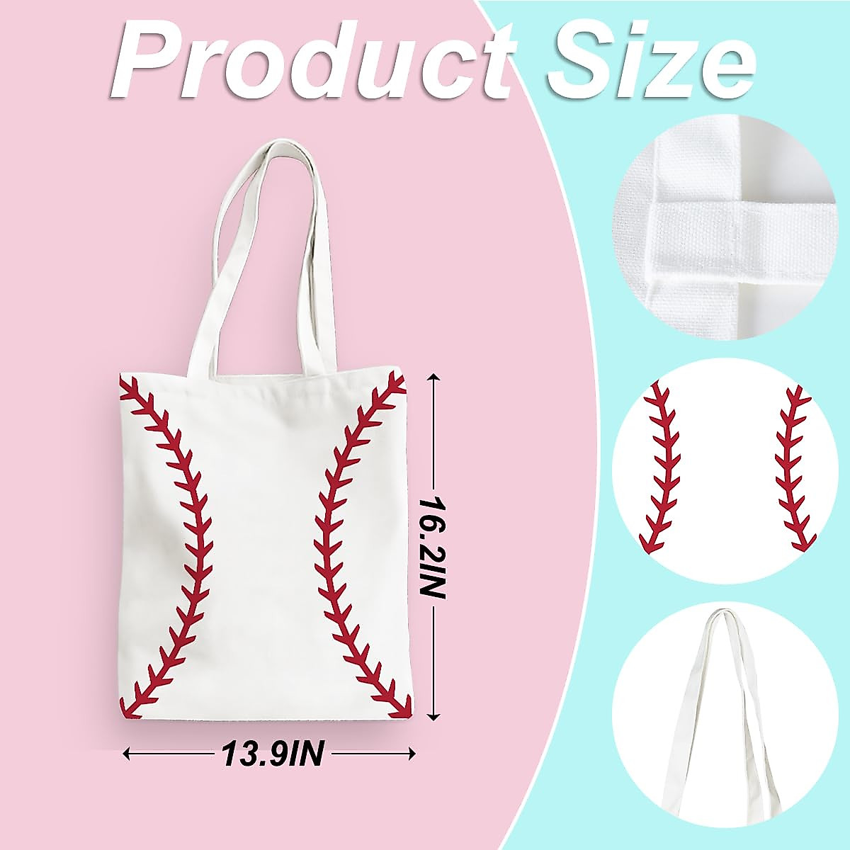 Baseball Goodie Bags Baseball Team Gifts Baseball Stuff Tote Bag Baseball Party Favors Baseball Coach Gifts Shopping Bag Christmas Birthday Gifts for Girls Female Sports Baseball Lovers Coach Player