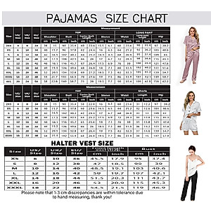 WJing Yi Jia 6Pcs Womens Silk Satin Pajama Sets Pj Sets Short Pjs Set Pajamas Sleepwear Camisole Sexy Cami Dusty Blue