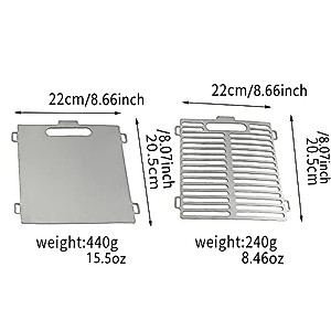 Barbecue Charcoal Grill Stainless Steel Folding Portable Bbq Tool Kits For Outdoor Cooking Camping Hiking Picnics Tailgating Backpacking Or Any Outdoor Event (Barbecue Charcoal Grill)