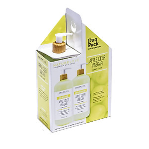 Nature Love Apple Cider Vinegar Shampoo and Conditioner Duo | Clarify + Shine | Revitalize Hair and Scalp | Purifies Without Stripping | Paraben Free, Cruelty Free, Made in USA (25 oz each)