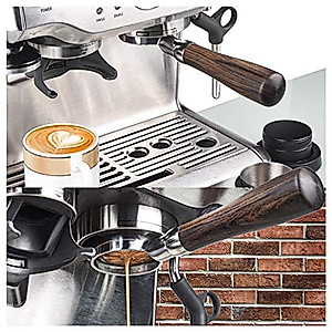 54mm Bottomless Portafilter, MATOW 54mm Bottomless Naked Portafilter Compatible with 54mm Breville Barista Series and 54mm Breville Machines (Filter Basket Included)