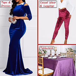 Barcelonetta | Stretch Velvet Fabric | Luxury & Soft | Velvet Fabric | 60" Wide Roll | 10% Spandex | Sewing, Apparel, Upholstery (Olive, 1 Yard)