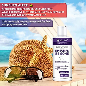 AirroYE Kp Bump Eraser, Keratosis Pilaris, KP Bumps Be Gone Hydrating Cream, Moisturizing Cream For Rough and Bumpy Dry Skin For Body, 4 Oz