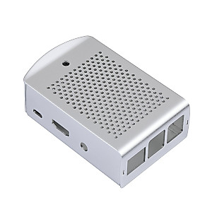 Raspberry Pi 3 Model B+ Aluminum Case Metal Shell Support Raspberry Pi 3 Model B B Plus (Silver)