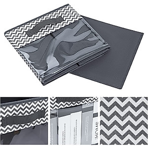 DIMJ Storage Cubes, 12.2 Inch Cube Storage Bins with Front Window, Fabric Baskets for Shelves, Foldable Cube Storage Organizer Bins, Closet Organizers and Storage for Home, Office, 3 Packs