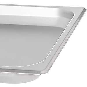Carlisle FoodService Products 607001 DuraPan Light Gauge Stainless Steel Full-Size Steam Table Food Pan, 1" Deep (Pack of 6)