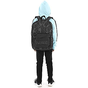 FORTNITE Character Camo Llama All Over Print Black/Khaki Backpack Bag