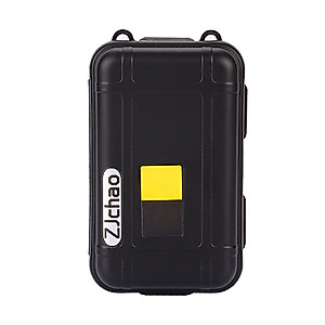 VGEBY Waterproof Box, Outdoor Waterproof Shockproof Storage Box with Foam Floating Survivor Small Waterproof Box