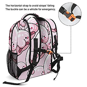 Kawaii Cute Blobfish Cute Laptop Backpacks Travel Daypacks Unisex Fashion College Shoulder Bag