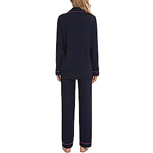 Leikar Pajama Set For Women Soft Long Sleeve Long Sleeve Sleepwear Pjs Lounge Sets