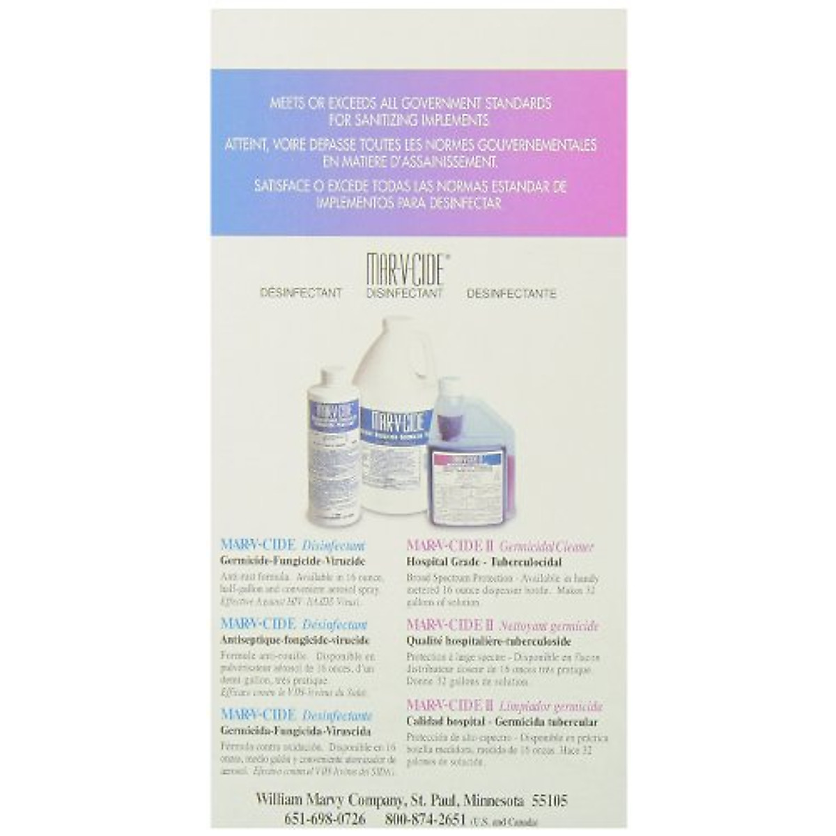 William Marvy No.6 Glass Manicurist Disinfectant Jar