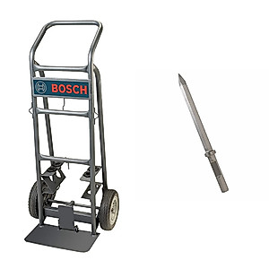 BOSCH T1757 Premium Hammer Hauler, Gray&BOSCH HS2161 20 in. Moil Point 1-1/8 in. Hex Hammer Steel