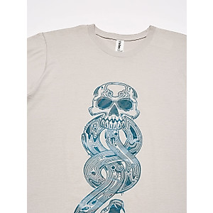 Harry Potter Men's His Mark T-Shirt, Silver, Small