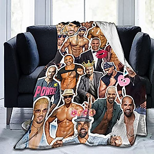 Blanket Shemar Moore Derek Morgan Soft and Comfortable Warm Fleece Blanket for Sofa,Office Bed car Camp Couch Cozy Plush Throw Blankets Beach Blankets