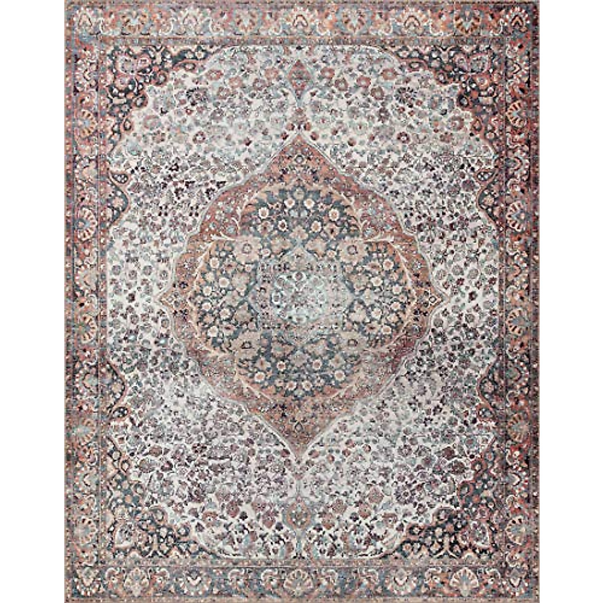 Loloi II Wynter WYN-01 Red/Multi Traditional Area 7'-6" x 9'-6"