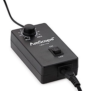 AmScope LED-144-YK 144-LED Microscope Ring Light with Adapter