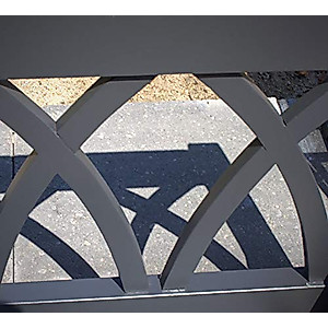 Pebble Lane Living All Weather Outdoor Exclusive Elegant Hardwood 2 Seater Bench, 48" L x 24" W x 35.5" H, Black