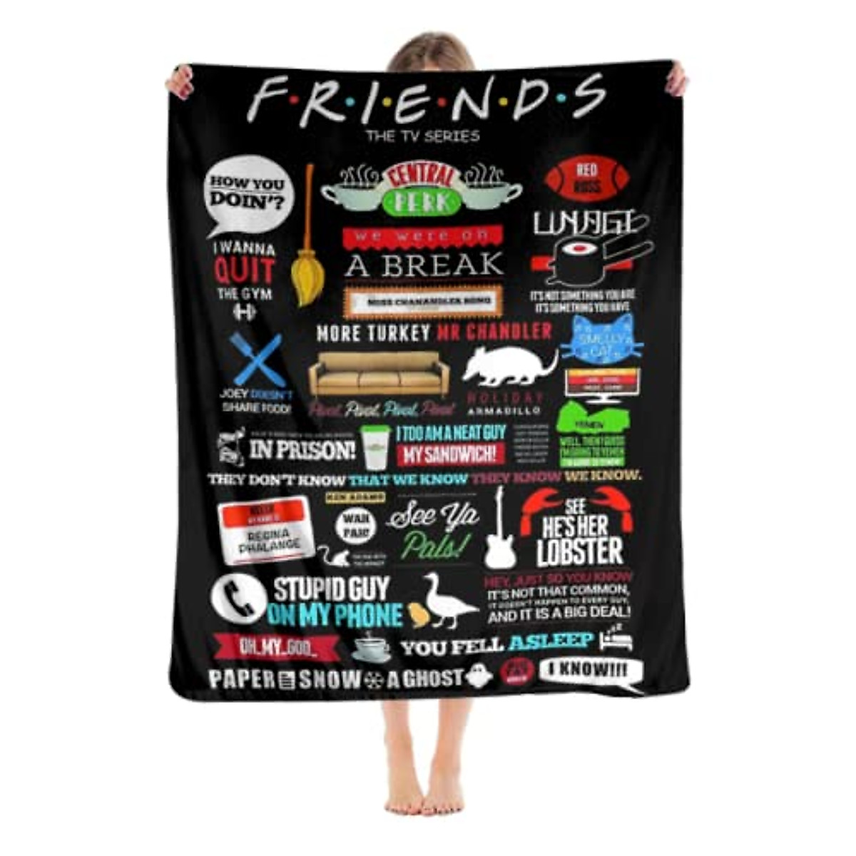 Classic Comedy Tv Series Ultra-Soft Throw Blanket Shawls and Wraps Lightweight for Couch, Soft, Plush, Fluffy, Warm 50"X40"