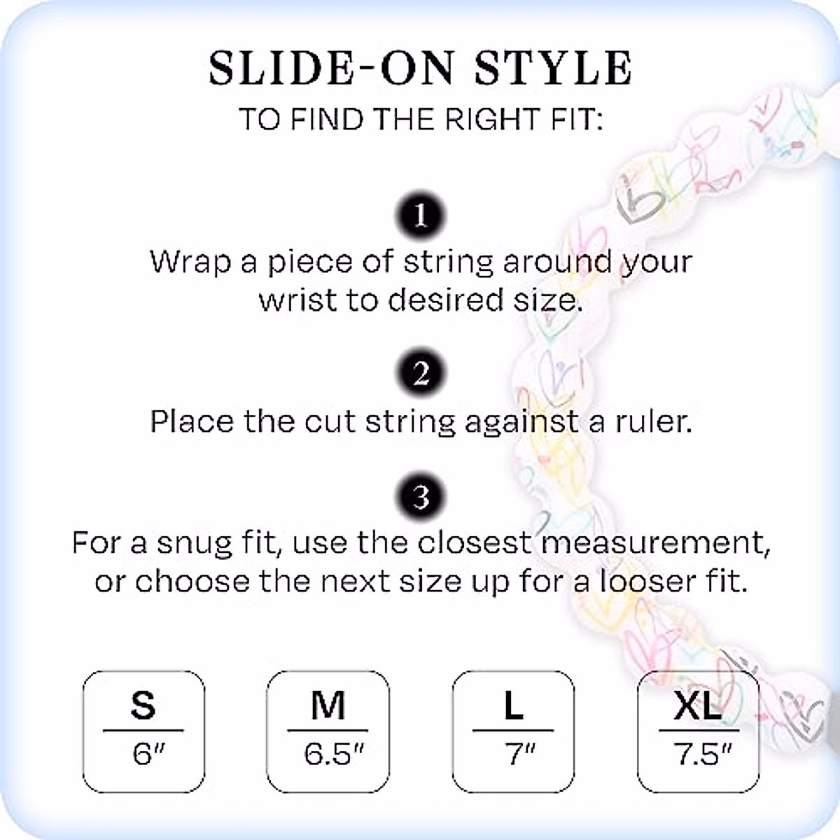 Lokai Silicone Beaded Bracelet for Women & Men, Artist Collection - James Goldcrown Hearts, (Large, 7 Inch Circumference) - Jewelry Fashion Silicone Bracelet Slides-On, Comfortable Fit