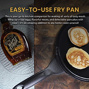 Evaco Cast Aluminum Non-Stick Omelet Pan 8" ES020-BIH, Induction Ready, Easy-Clean Ceramic Coating, Heat Conduction, Perfect for Eggs, Searing & Sautéing, Non Stick Frying Pans , 900°F Tolerance