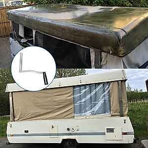 WIKIBB Crank Handle for Coleman Fleetwood Pop-Up Camper,Iron Tent Camper Crank Handle with Rotatable Plastic Handle 4-1/4 inches Handle Length