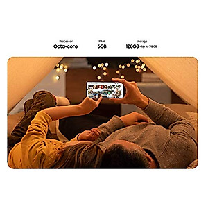 Samsung Galaxy A71 (128GB, 6GB) 6.7", 64MP Quad Camera, Single SIM, 25W Fast Charger, Android 10, GSM Unlocked US + Global 4G LTE International Model A715F (Prism Crush Black) (Renewed)