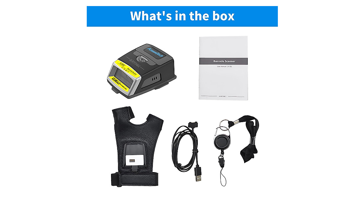 Posunitech Glove Barcode Scanner 2D GS02 - Wearable & NFC Enabled Device