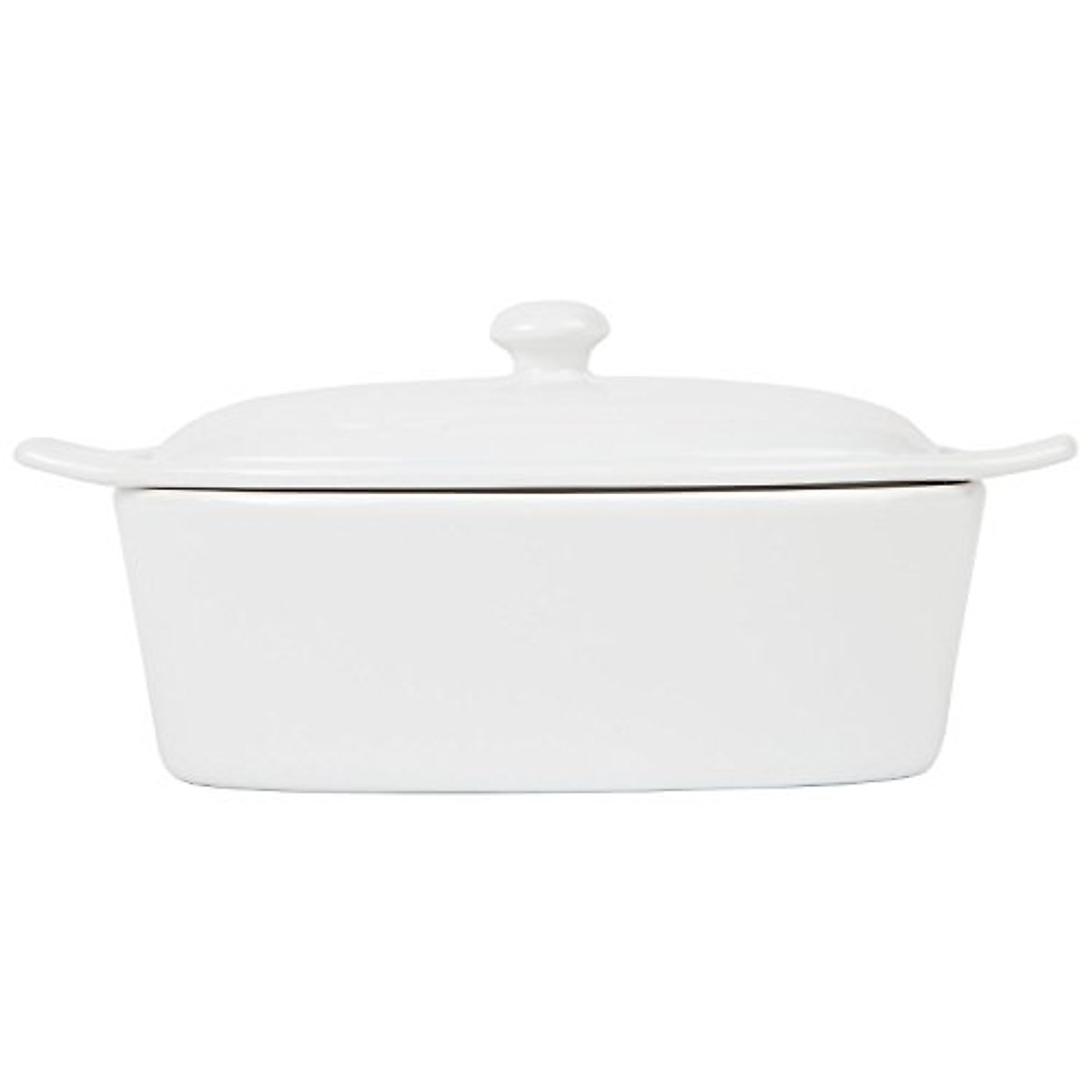 Old Home Kitchen Butter Keeper, Porcelain Butter Boat, White (Standard version)