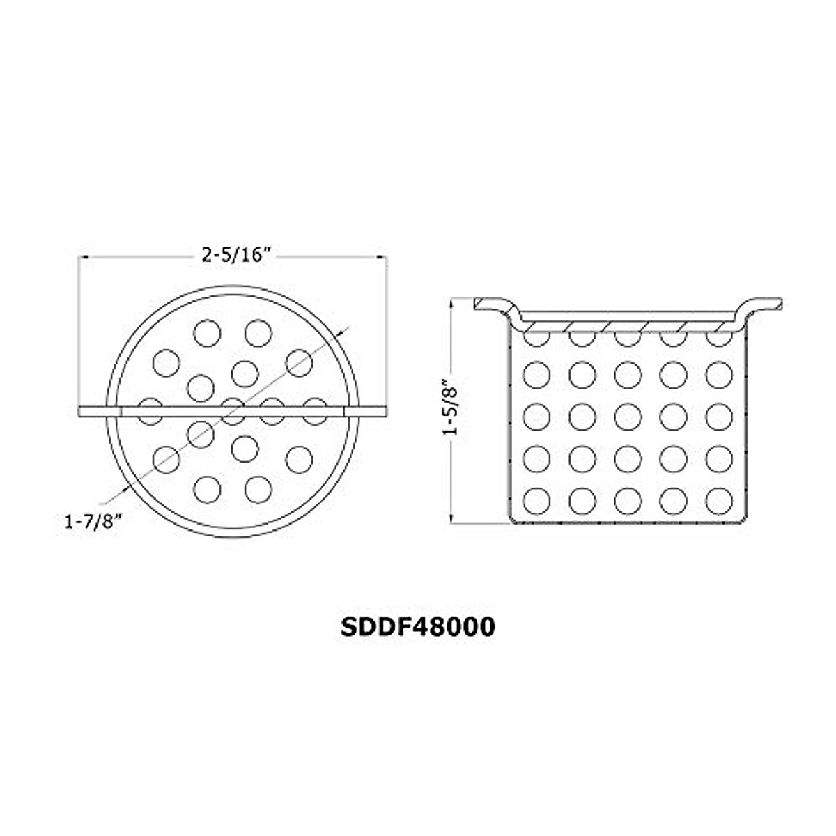 Dawn SDDF48000 Shower Drain Filter