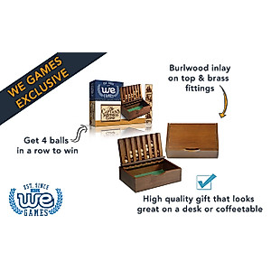 WE Games Wood Captain's Mistress (4-in-a-Row) Connect Game