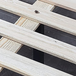 Metal Furniture Support Legs Adjustable Height Heavy Duty Bed Center Frame Slat feet risers for Queen/King Platform Bed Frame Replacement Parts 2PS (5.9" to 8.6")