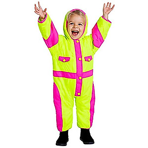 Tipsy Elves Powder Blaster Neon Yellow Baby Ski Suit from Size 6-12m